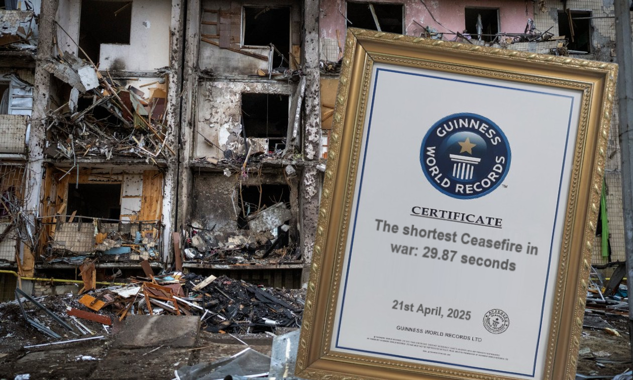 Russian army sets Guinness World Record for shortest “Ceasefire” at 29. ...